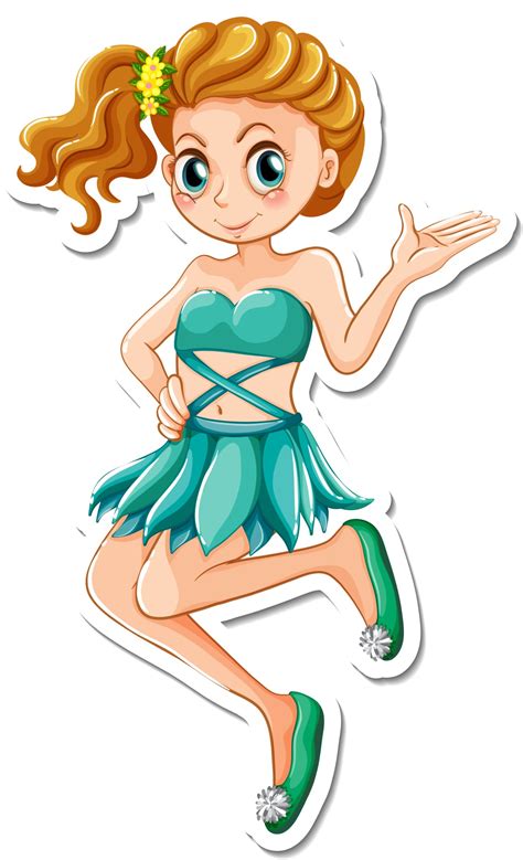 Cute Angel Cartoon Character Sticker 2871091 Vector Art At Vecteezy