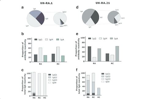 Prevalence Of The Igg Igm And Iga Sub Classes Within Anti Uh Ra 1