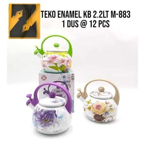 Jual Teko Enamel Kembang 22 Lt Teko Siul Enamelteko Berwarna Shopee Indonesia