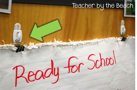 Space Saving Tip Hanging Chart Paper For The Year Teacher By The Beach