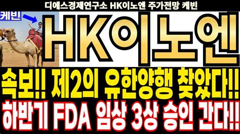 Hk이노엔 주가전망 속보 제2의 유한양행 찾았다 하반기 Fda 임상 3상 승인 간다 Feat디에스경제연구소 케빈 Youtube
