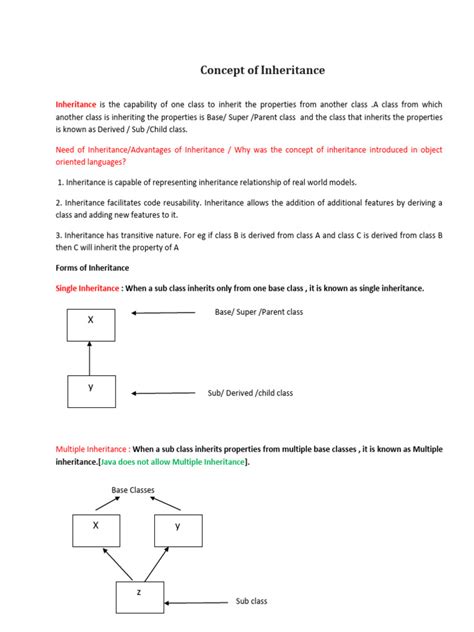 Inheritance 1 | PDF | Inheritance (Object Oriented Programming) | Class (Computer Programming)