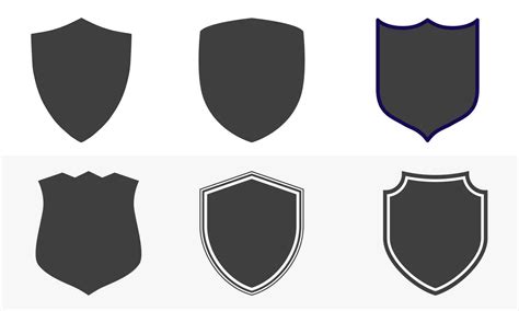 Shield Icon Set Vector Illustration Design 24523999 Vector Art At Vecteezy