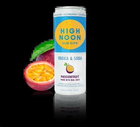 Taste The Tropical Sunshine High Noon Passion Fruit Hard Seltzer