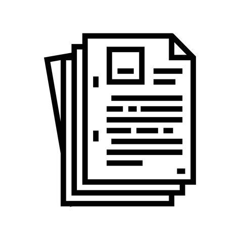 Sheet Document Paper Line Icon Vector Illustration 20377355 Vector Art