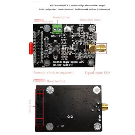 Kawenr Ad9226 High Speed Adc Module Signal Acquisition Analog To