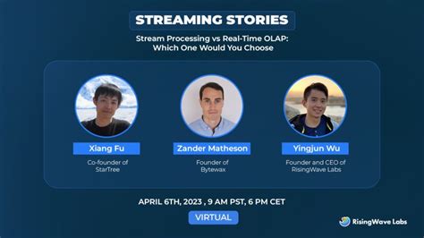 Streamprocessing Streamingdata Streaming Olap Realtimeanalytics