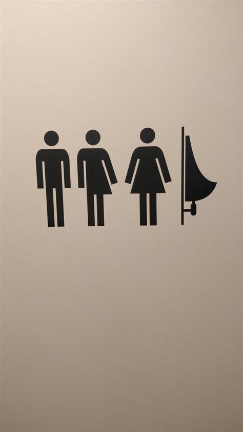 Gender Neutral Toilet Sign At My Work R Mildlyinteresting