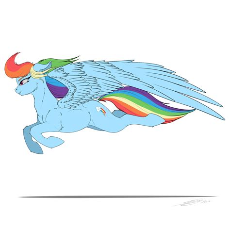 Mlp Rainbow Dash Flying Mad