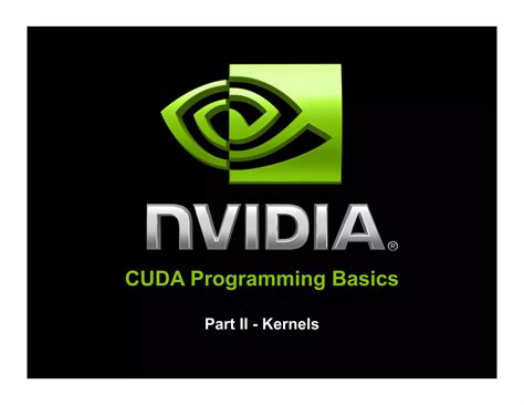 nvidia cuda tutorial june 15 2009 pdf operating systems computer software and applications
