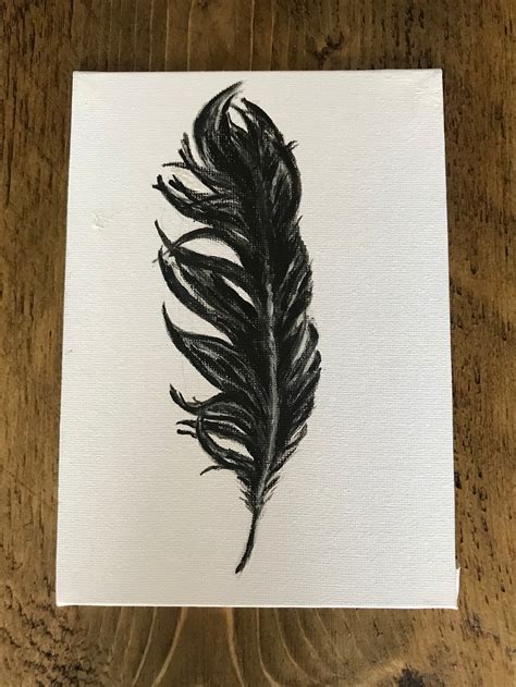 Pluma acrílica pintada a mano original plumas acrílicas pintadas a