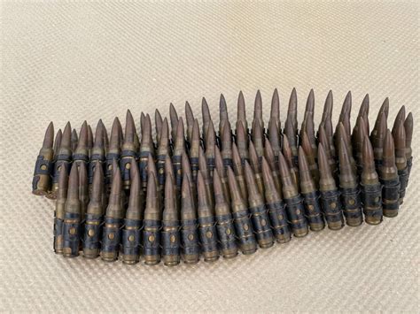 機関銃 弾帯81発 詳細不明弾薬帯弾丸ベルト連結 ベルトリンク アメリカ軍 ドイツ軍usarmypunkハードコアパンクthe