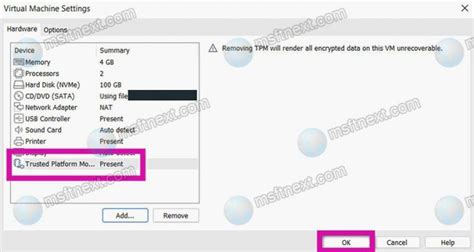 How To Add TPM To VMware Workstation Virtual Machine