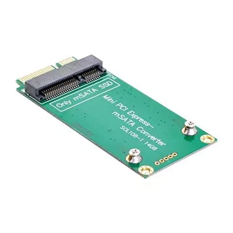 Cablecc Adaptateur Msata Vers Mini Pci E Sata Ssd 3 X 7 Cm Pour Asus