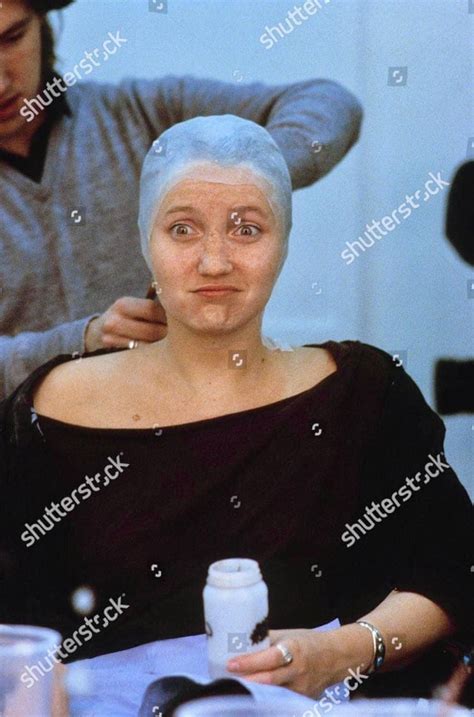 Barbie Wilde Getting Applied For Make Up As The Female Cenobite From Behind The Scenes Of