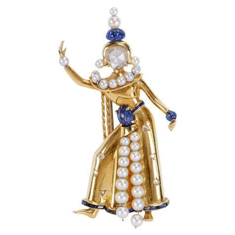 Rare Van Cleef And Arpels Thai Dancer Brooch Brunk Auctions
