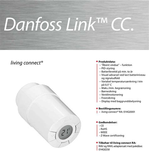 Danfoss Link Cc Danfoss Anbefaler Enkel Installation Passer Overalt