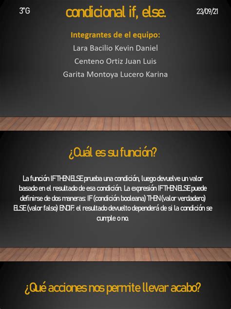 Condicional If Else Pdf