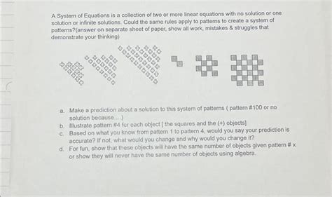 Solved A System Of Equations Is A Collection Of Two Or More Chegg