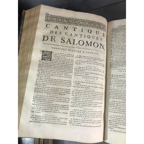 Sainte bible de Sacy in folio Desprez Ancien et nouveau testament bien relié grand format