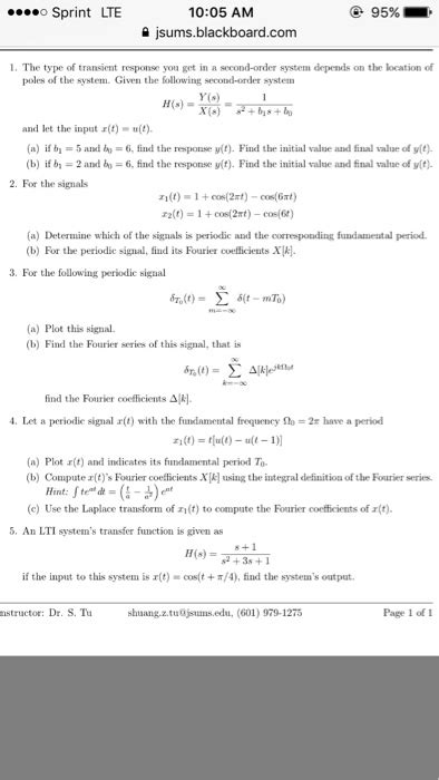 Solved The Type Of Transient Response You Get In A Chegg