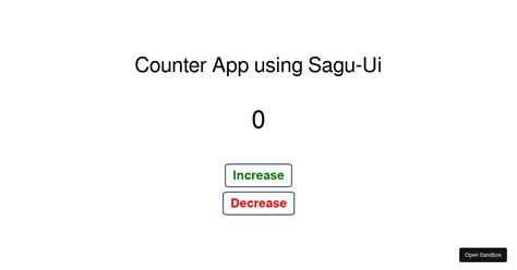 Sagu Ui Example By Yash Codesandbox