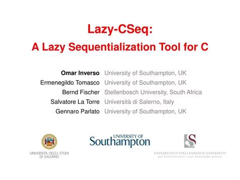 Ppt Lazy Cseq A Lazy Sequentialization Tool For C Powerpoint