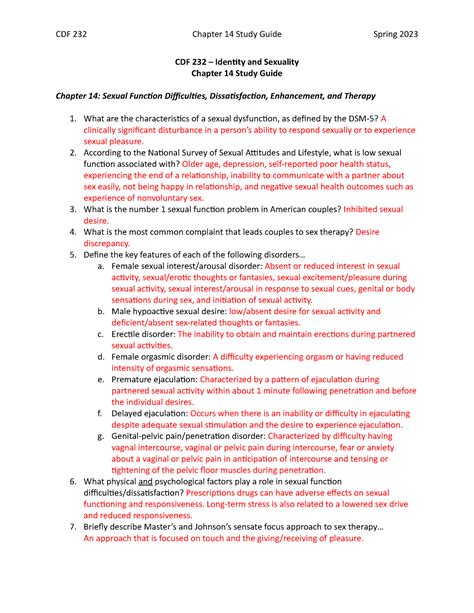 Chapter Study Guide CDF Chapter Study Guide Spring CDF Identity And