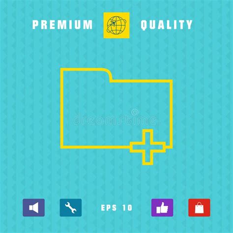 folder icon with plus sign add attach create a folder or a new