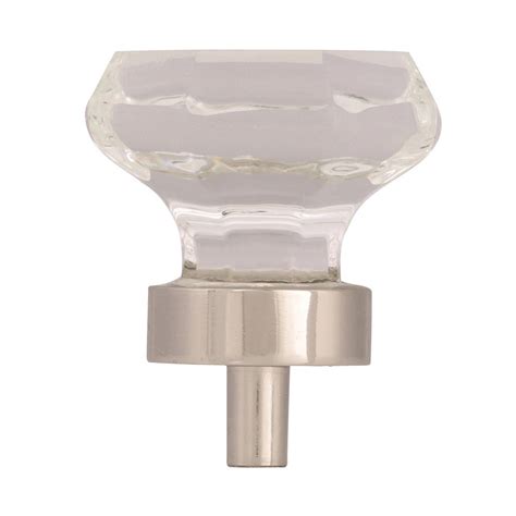 Luminous Collection 1 516 Diameter Glass Knob In Polished Nickel