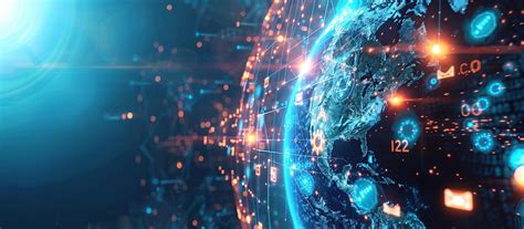 Global Network Connection Concept Big Data Visualization Social Network Communication Premium