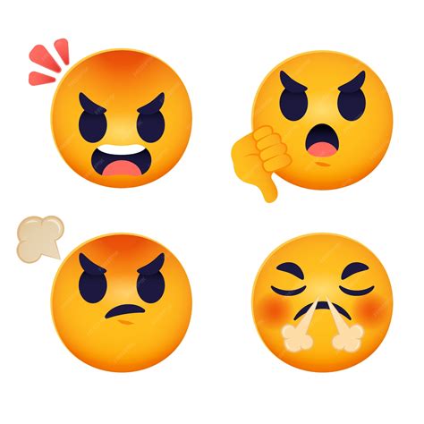 Free Vector Gradient Frustrated Emoji Illustration