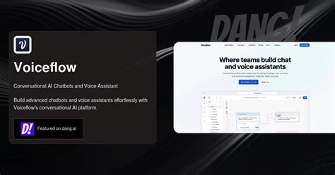 Conversational AI Chatbots And Voice Assistant Voiceflow