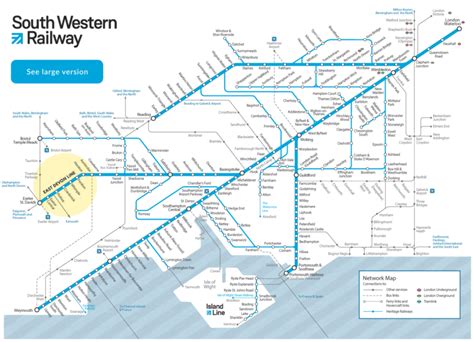 SWR Network Map Small Great Scenic Railways
