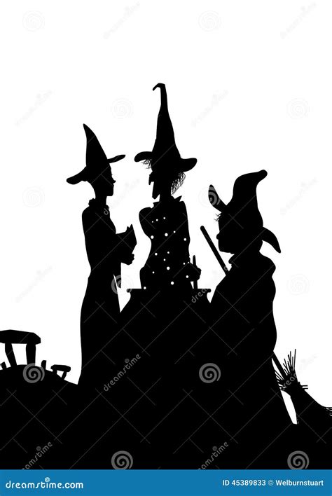 3 Witches Cauldron Stock Vector Illustration Of Horizontal 45389833