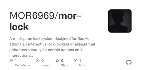 Github Mor6969mor Lock A Mini Game Lock System Designed For Redm