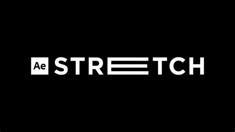 Stretched Text After Effects Tutorial Youtube