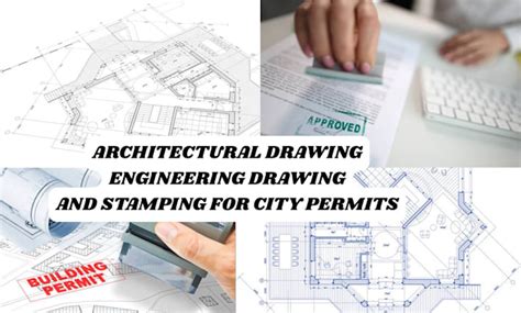 Stamp Architectural Drawing Foundation Plan Framing Plan Engineering