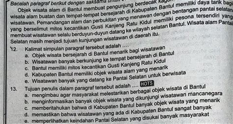 Bacalah Paragraf Berikut Dengan Saksama Objek StudyX