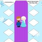Frozen Cute Roxo E Azul Kit Festa Infantil