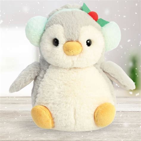 Soft Toy Winter Penguin Grey Bumbles And Boo