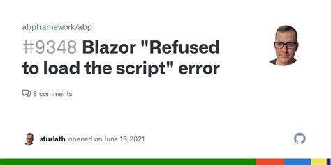 Blazor Refused To Load The Script Error · Issue 9348 · Abpframework