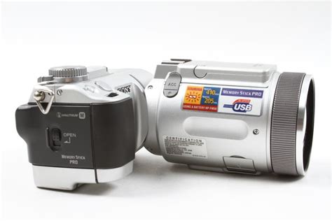 Used Sony Dsc F717 Digital Point And Shoot Camera Silver Green