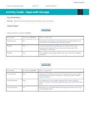Zakyiha Nipper Unit Lesson Csd Activity Guide Storage Docx Unit