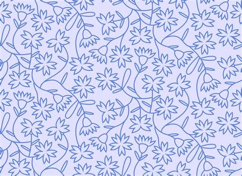 Premium Vector Seamless Pattern With Cornflowers