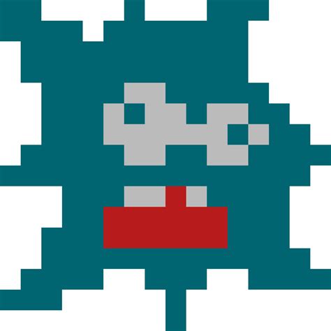 Pixilart Mario Fuzzy Enemy Blue By Kaijunerd