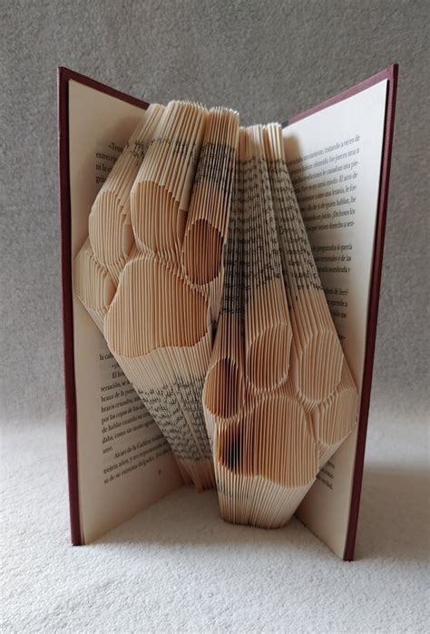 Book Folding Art Pattern 2 Paw Prints Etsy