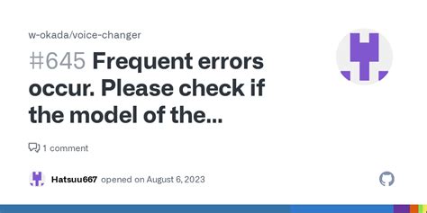 Frequent Errors Occur Please Check If The Model Of The Framework Is Being Targeted Is Loaded
