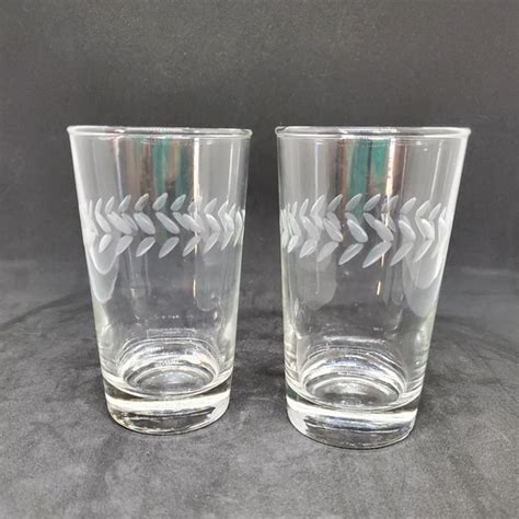 Anchor Hocking Dining Vintage Anchor Hocking Laurel Leaf Juice