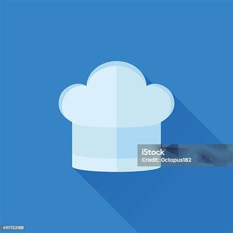 요리사 모자 또는 요리 모자 플랫 아이콘 요리사 모자에 대한 스톡 벡터 아트 및 기타 이미지 요리사 모자 2015년